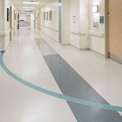 Fireproof Hospital Grade Rubber Flooring 1.22mx15m